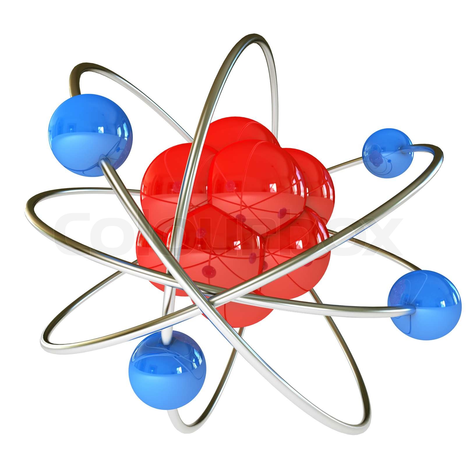 Model of the atom | Stock image | Colourbox
