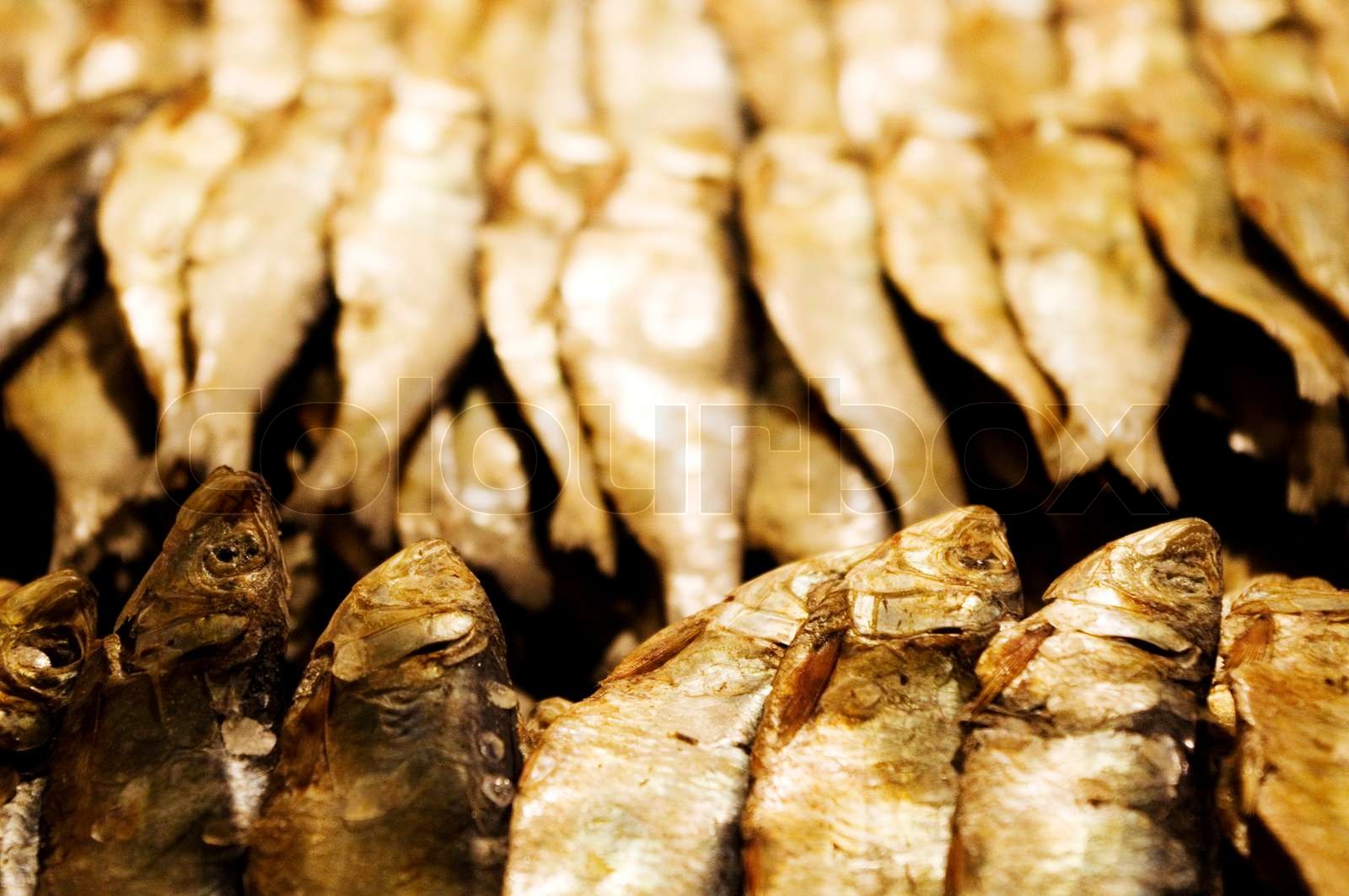 dried fish sold in market of philippines | Stock image | Colourbox