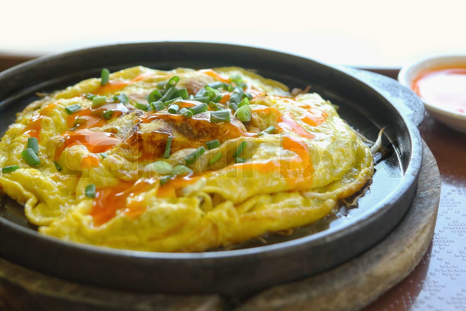 Fried Oyster Omelette Recipe | Stock image | Colourbox