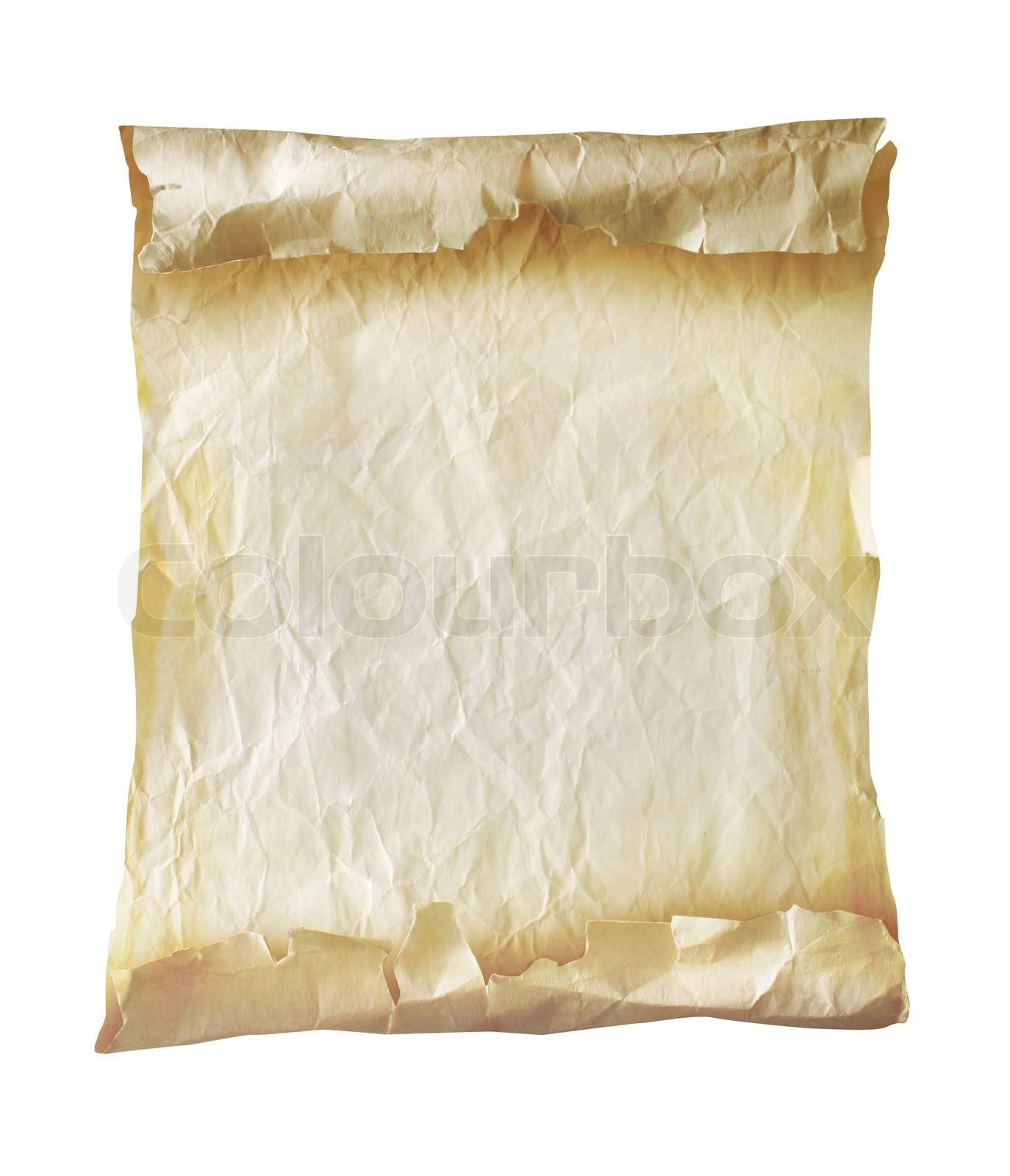 skriftrulle, gammeldags, pergamentpapir | Stock foto | Colourbox