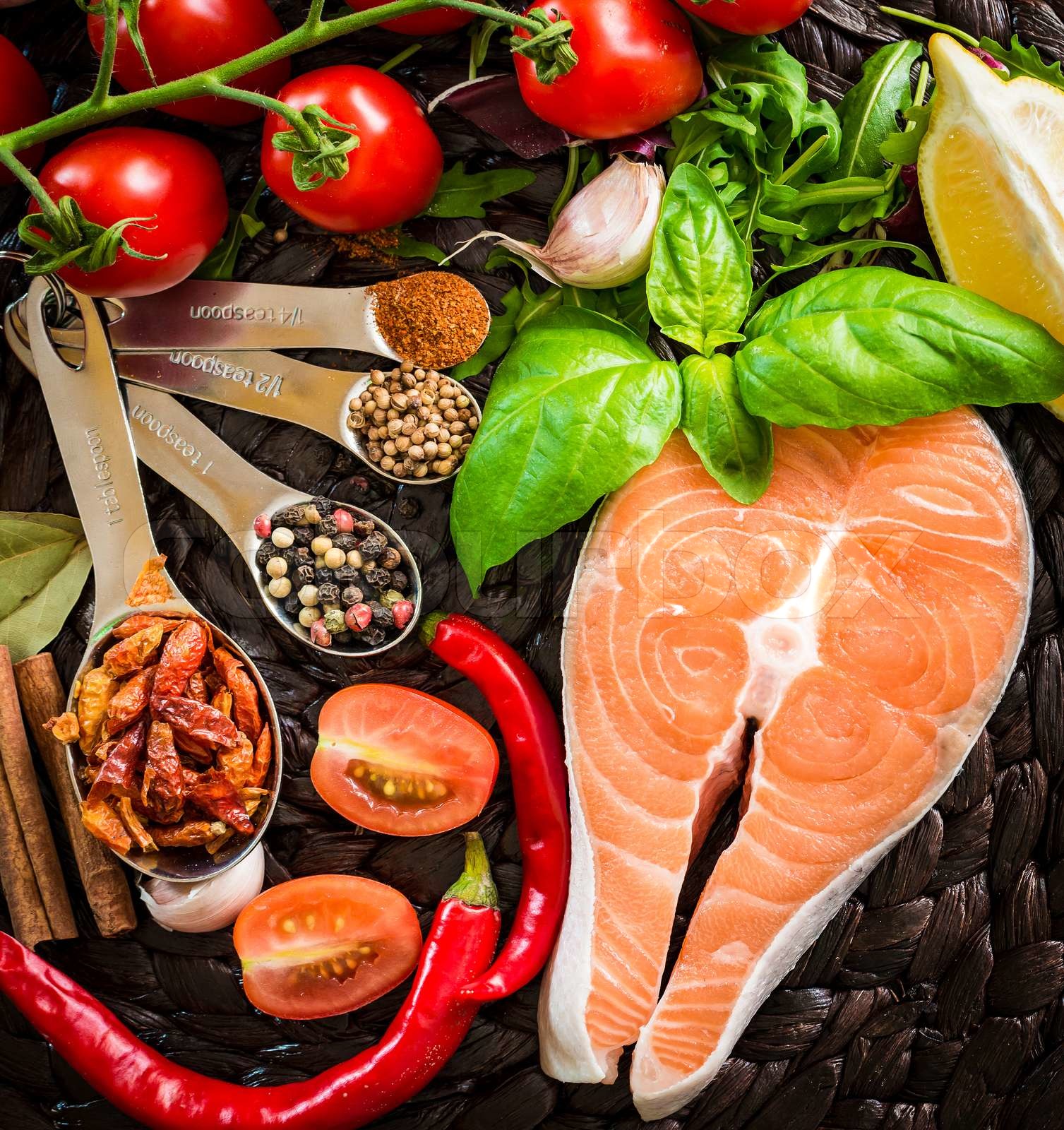 raw red fish | Stock image | Colourbox