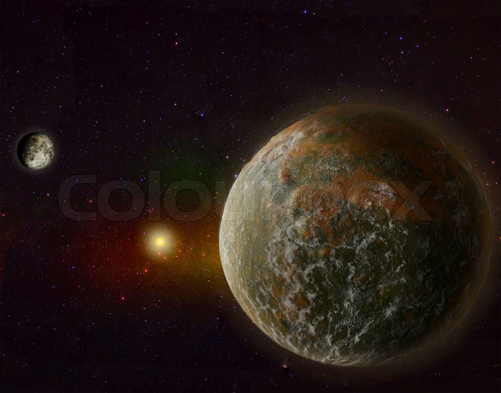 Alien Solar System | Stock image | Colourbox