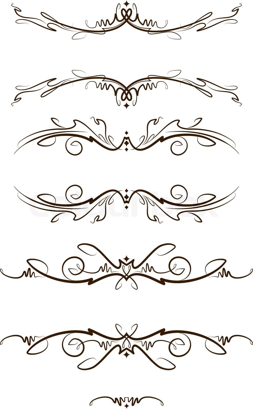 Elegant text frames | Stock vector | Colourbox