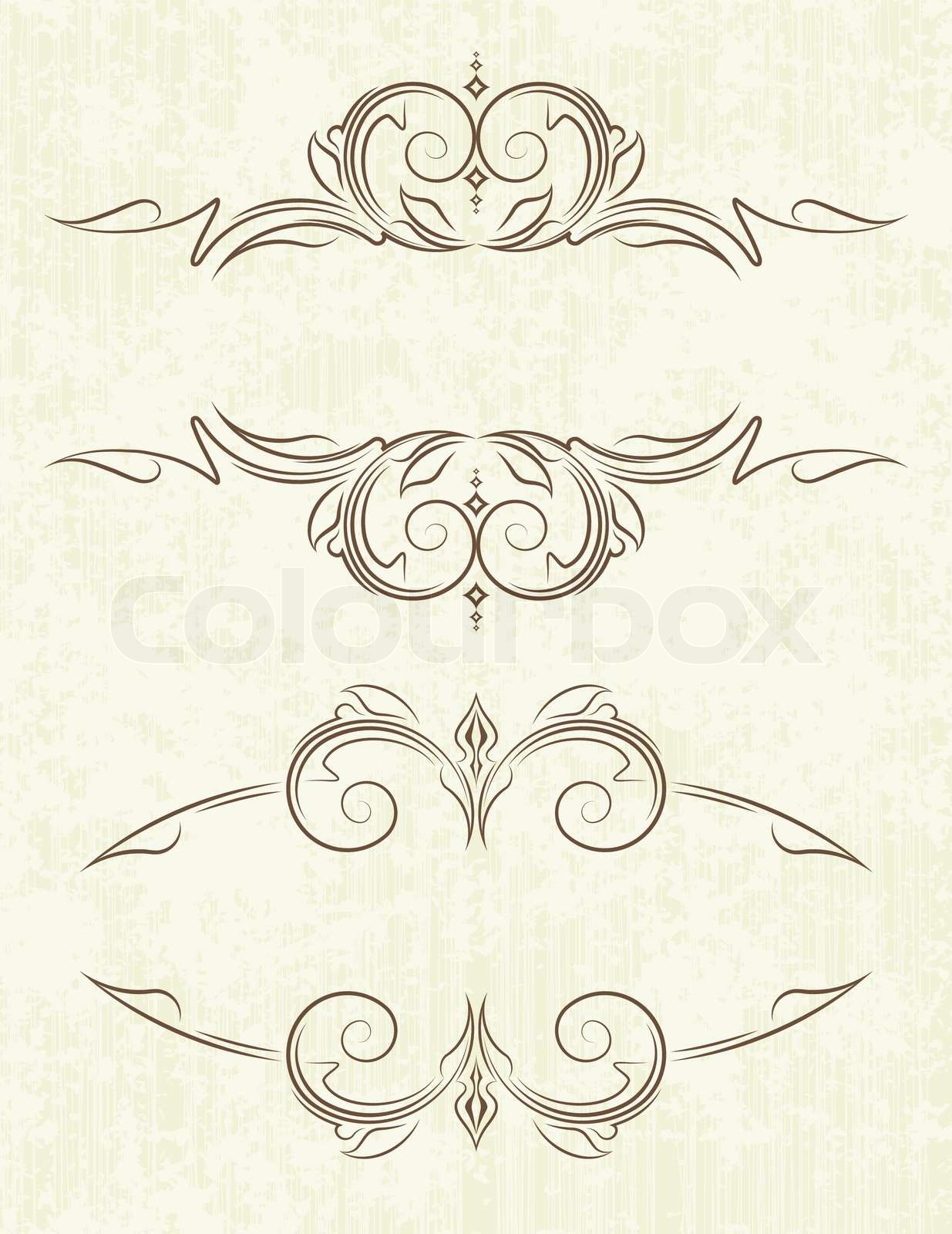 Elegant text frames. | Stock vector | Colourbox