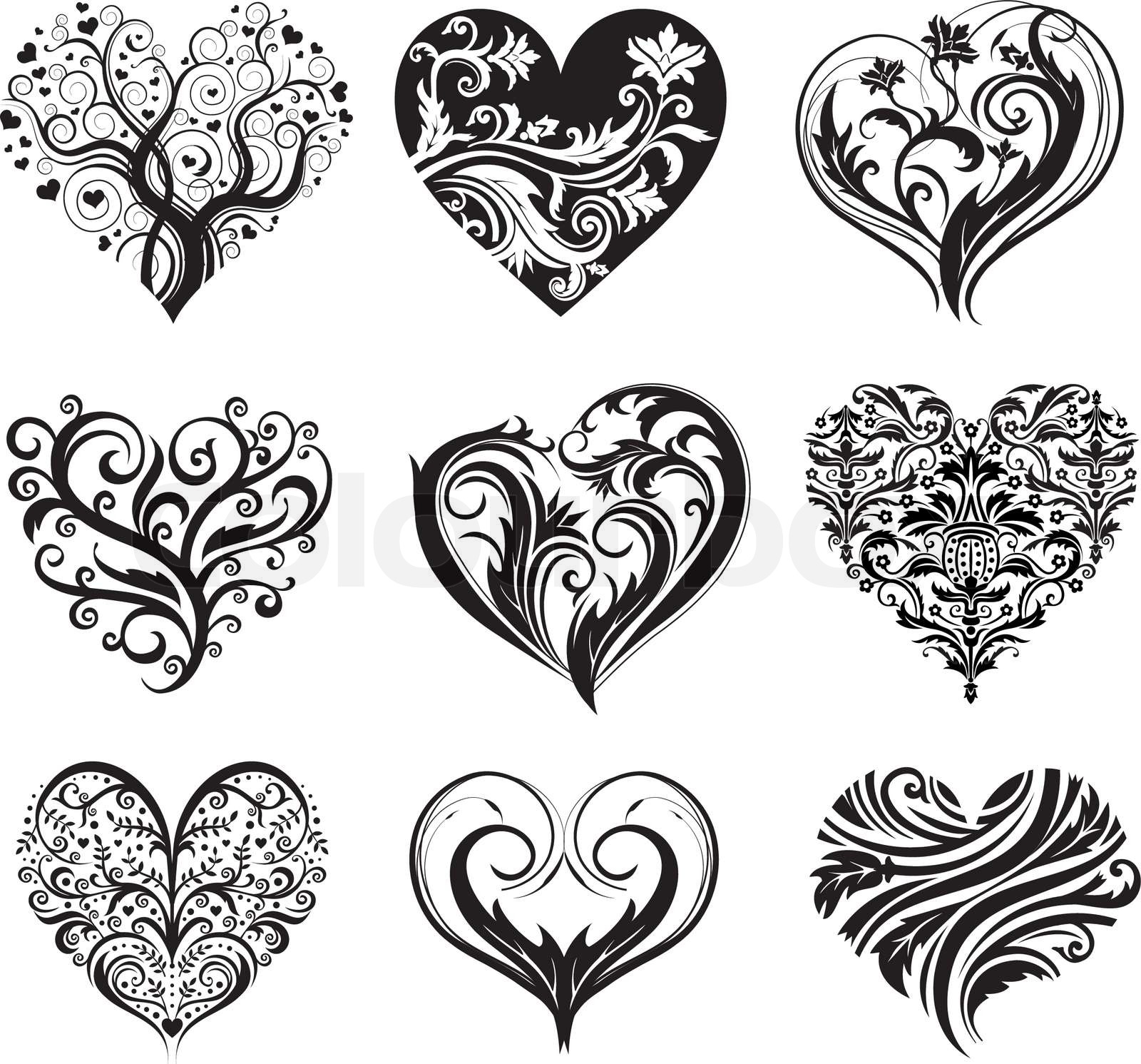Herz Tattoo Mit Schattierung
