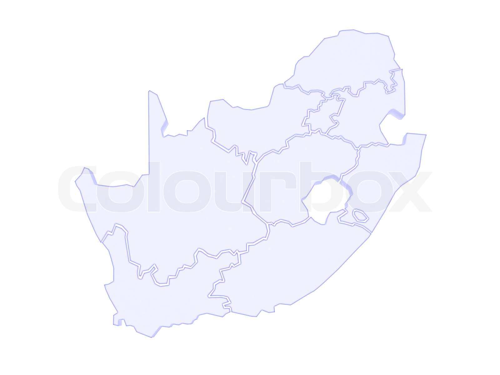 Map of Republic of South Africa (RSA). | Stock image | Colourbox