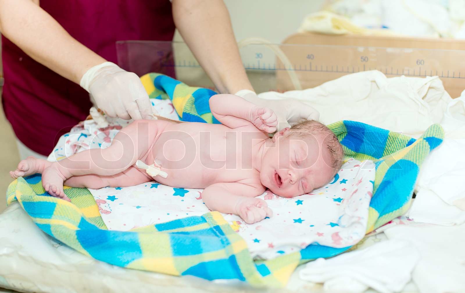 newborn. baby after birth | Stock image | Colourbox