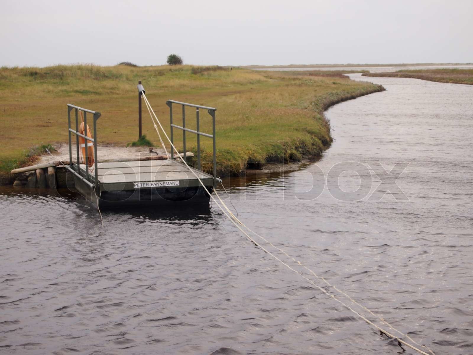 Peter Fannemands ferry, a small free self-service rope ferry on the ...