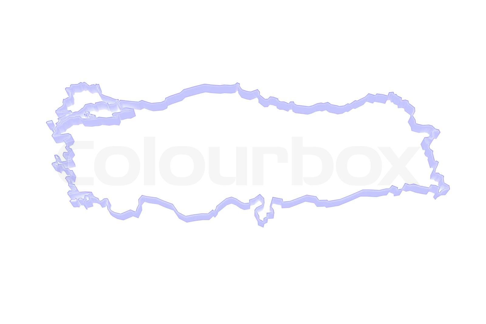 Map of Turkey. | Stock image | Colourbox