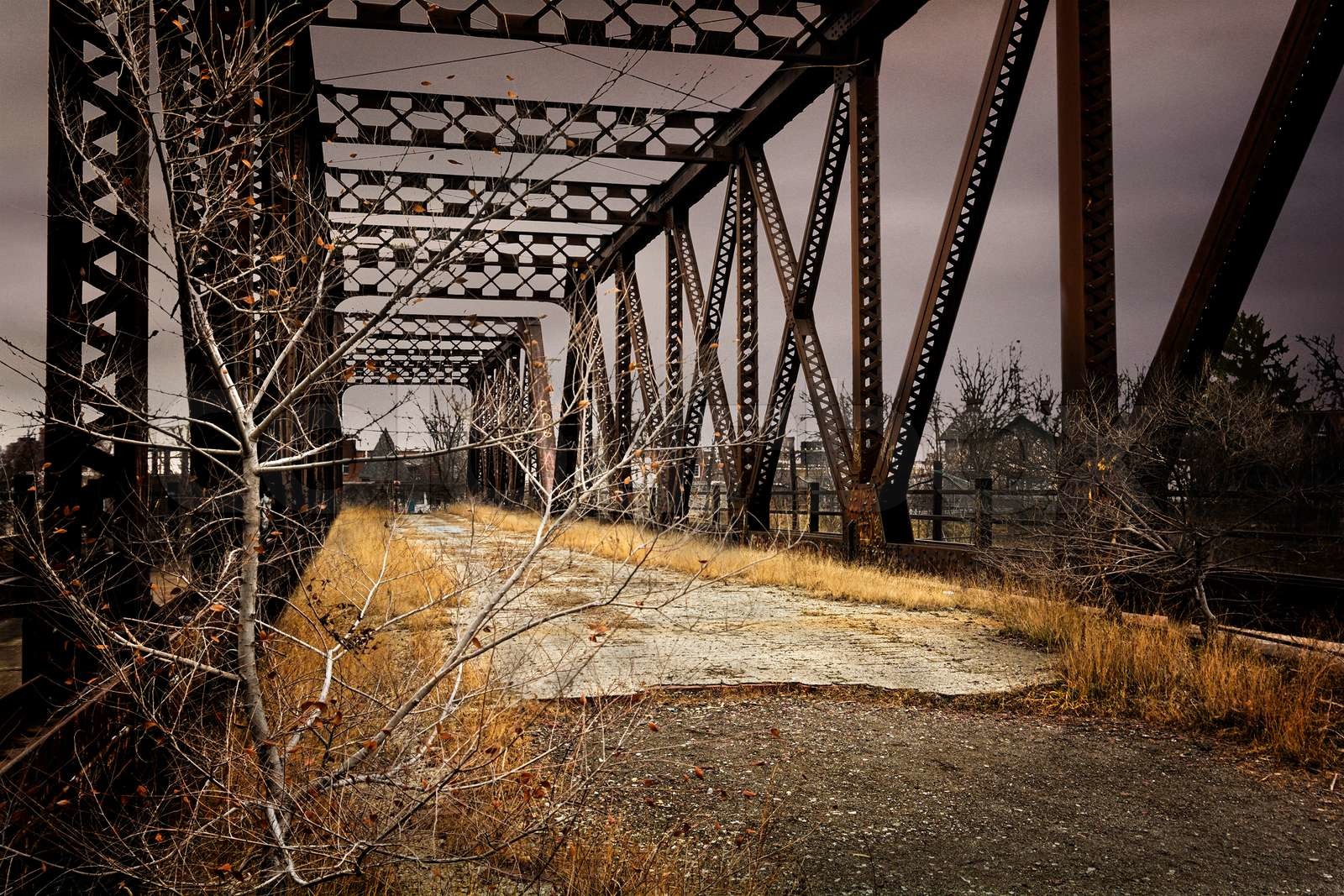Old Abandoned Railroad Bridge | Stock image | Colourbox