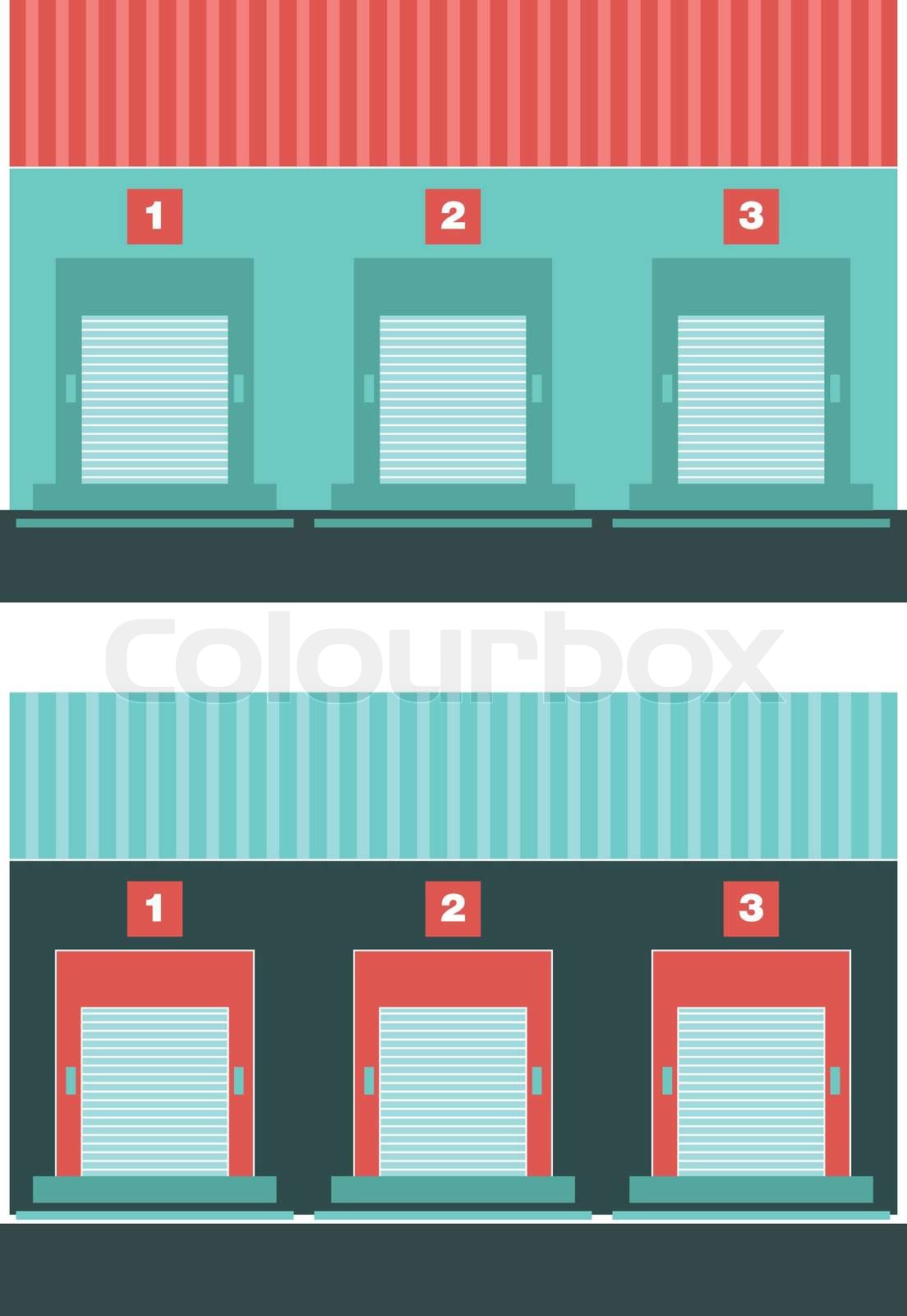 Loading dock. | Stock vector | Colourbox