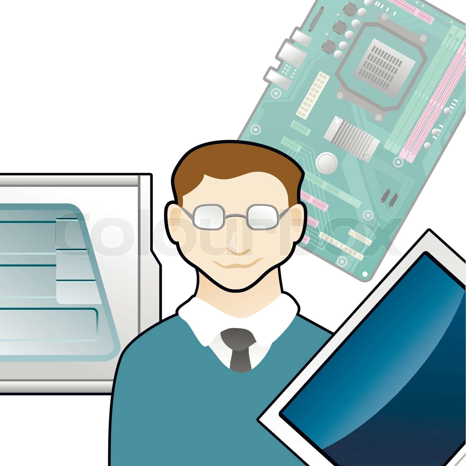 Programmer Stock Vector Colourbox