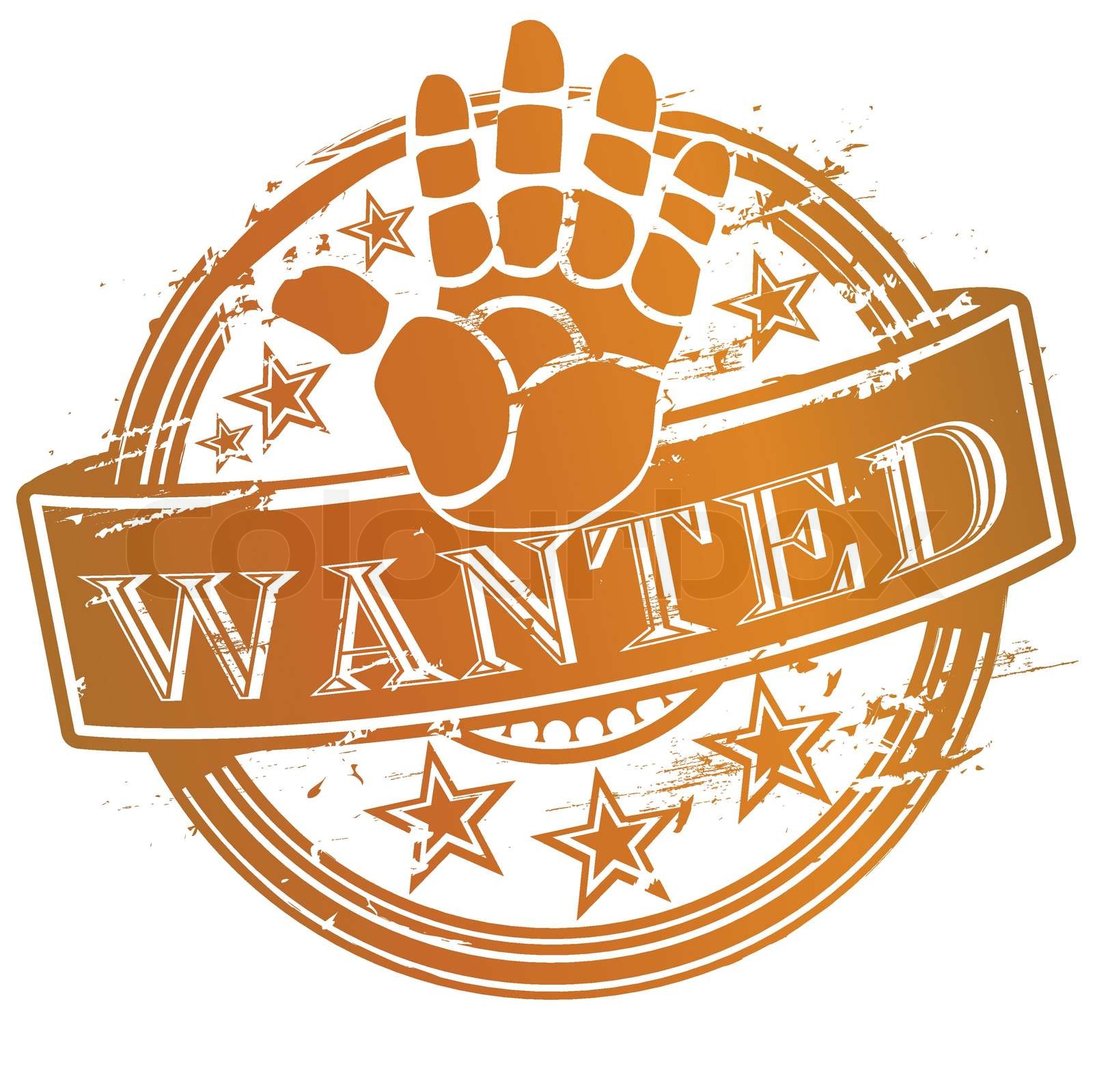 Stempel Wanted | Stock-Vektor | Colourbox