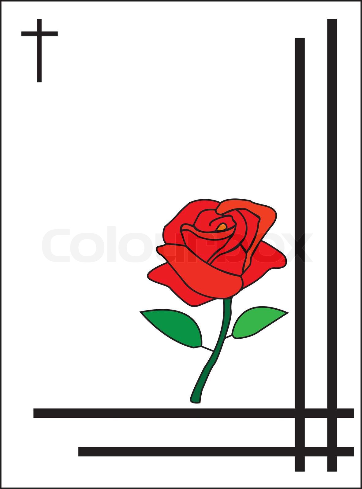 condolence card | Stock vector | Colourbox