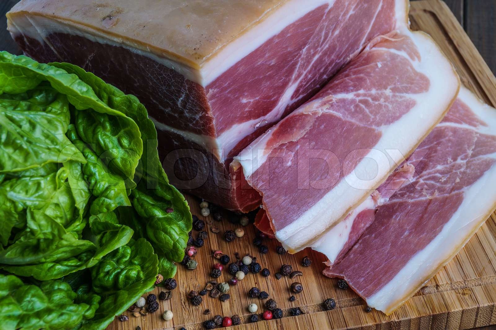 Whole prosciutto italian ham | Stock image | Colourbox