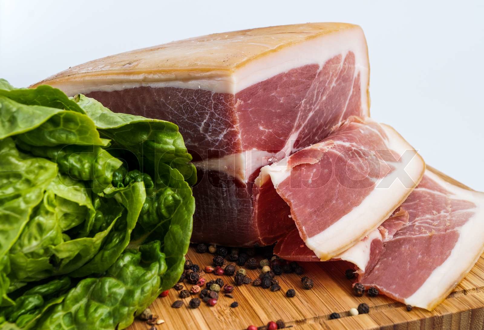 Whole prosciutto italian ham | Stock image | Colourbox