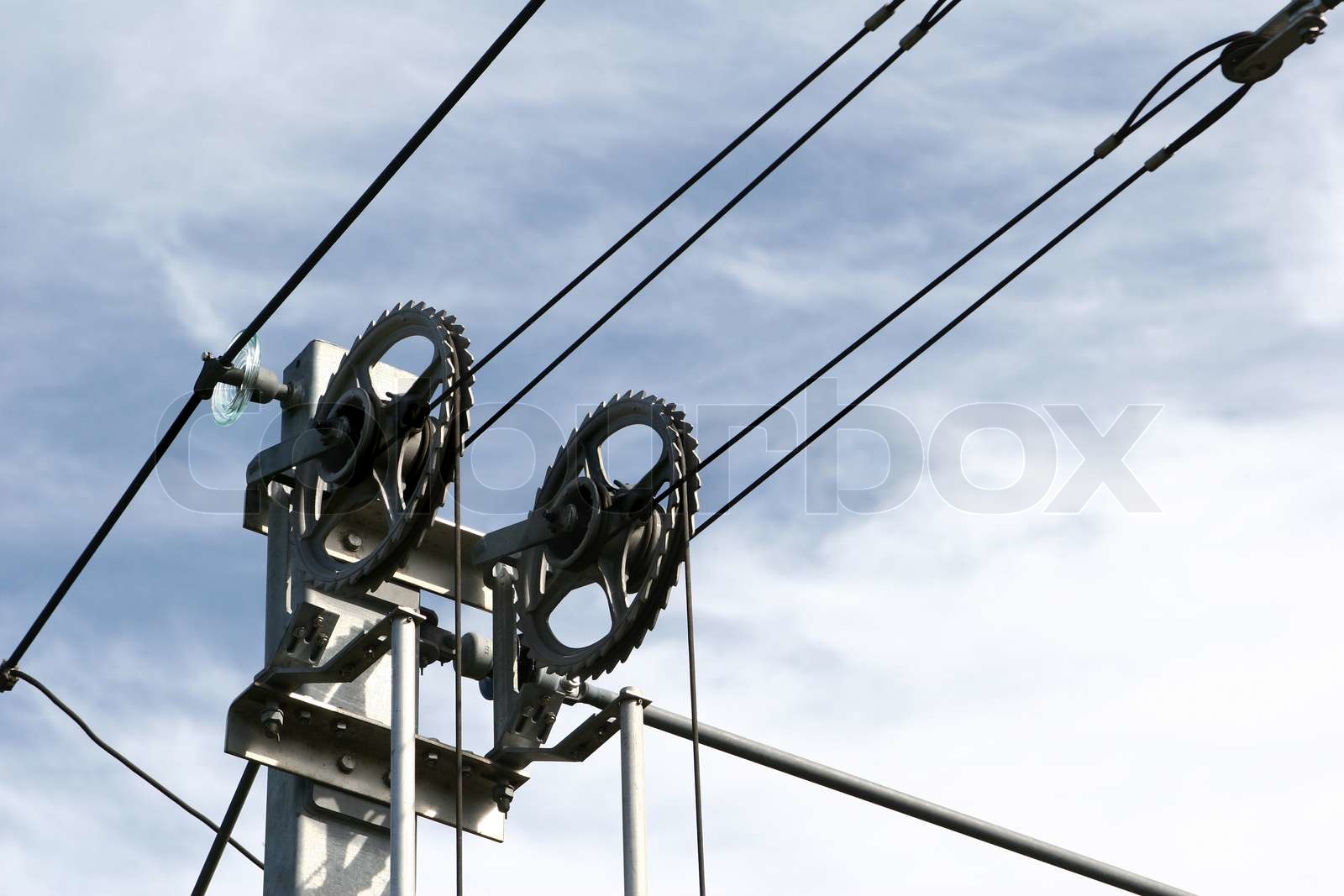 electric connections /plug and equipment from railways train | Stock ...