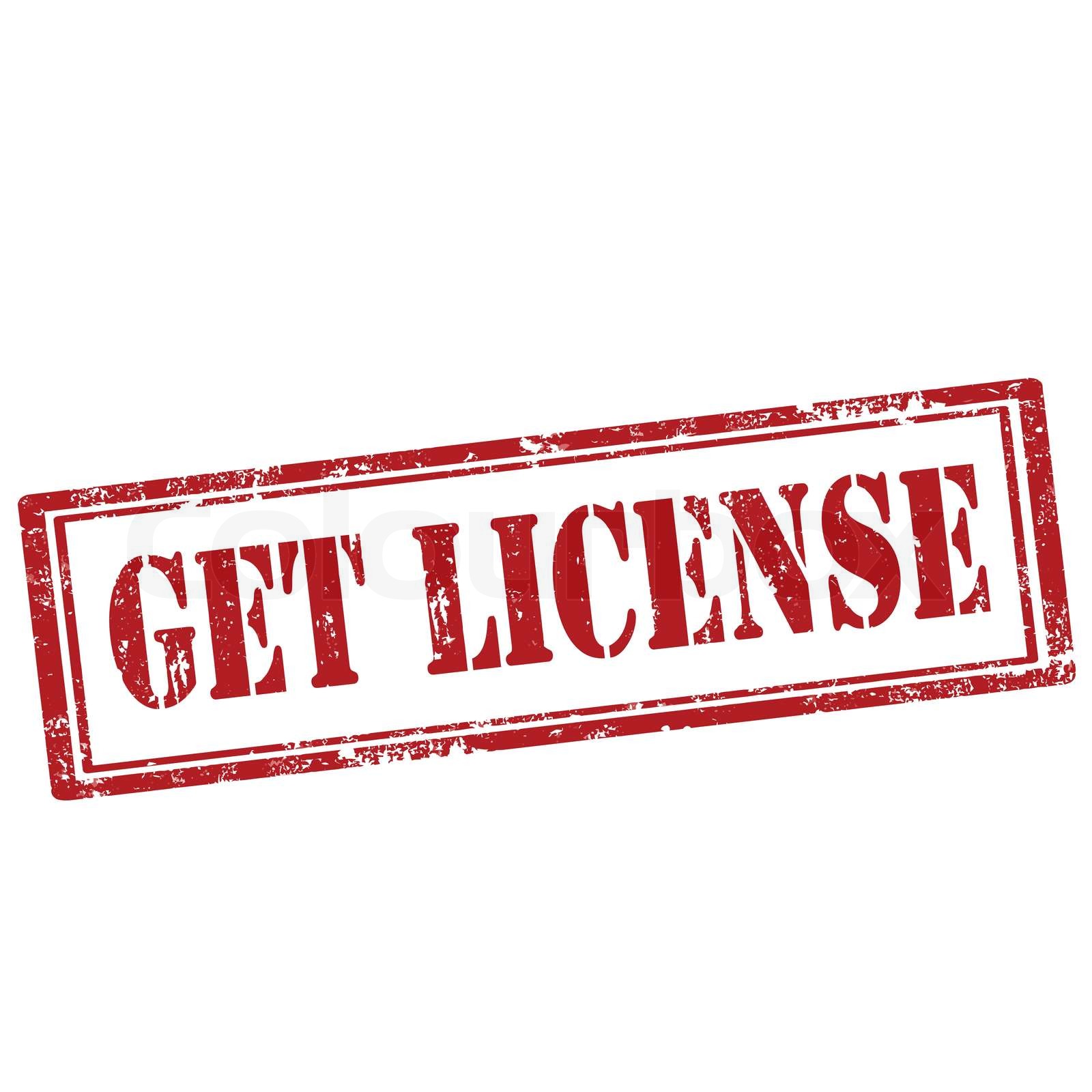 Get License-stamp | Stock vector | Colourbox
