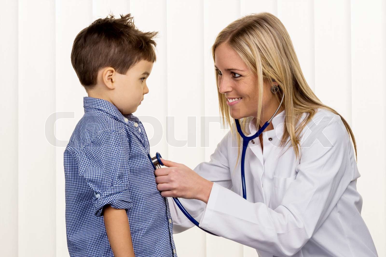 doctor and young boy | Stock image | Colourbox