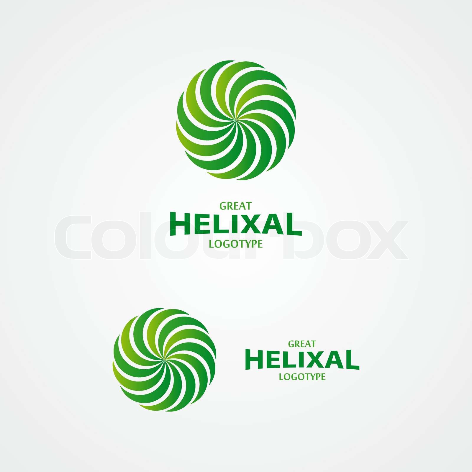 Abstract helix vector logo | Stock vector | Colourbox