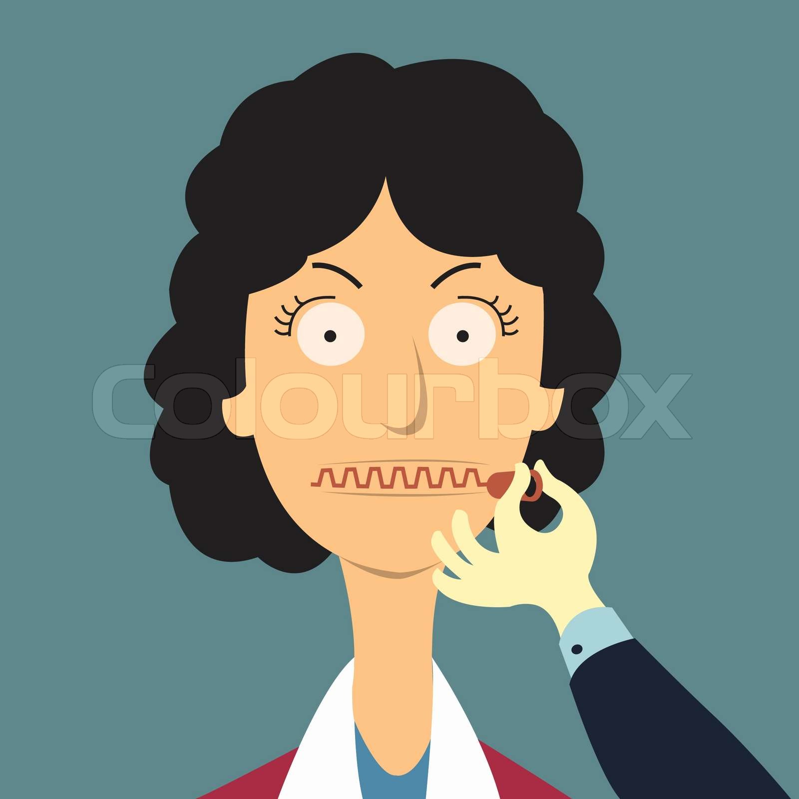 No speaking | Stock vector | Colourbox