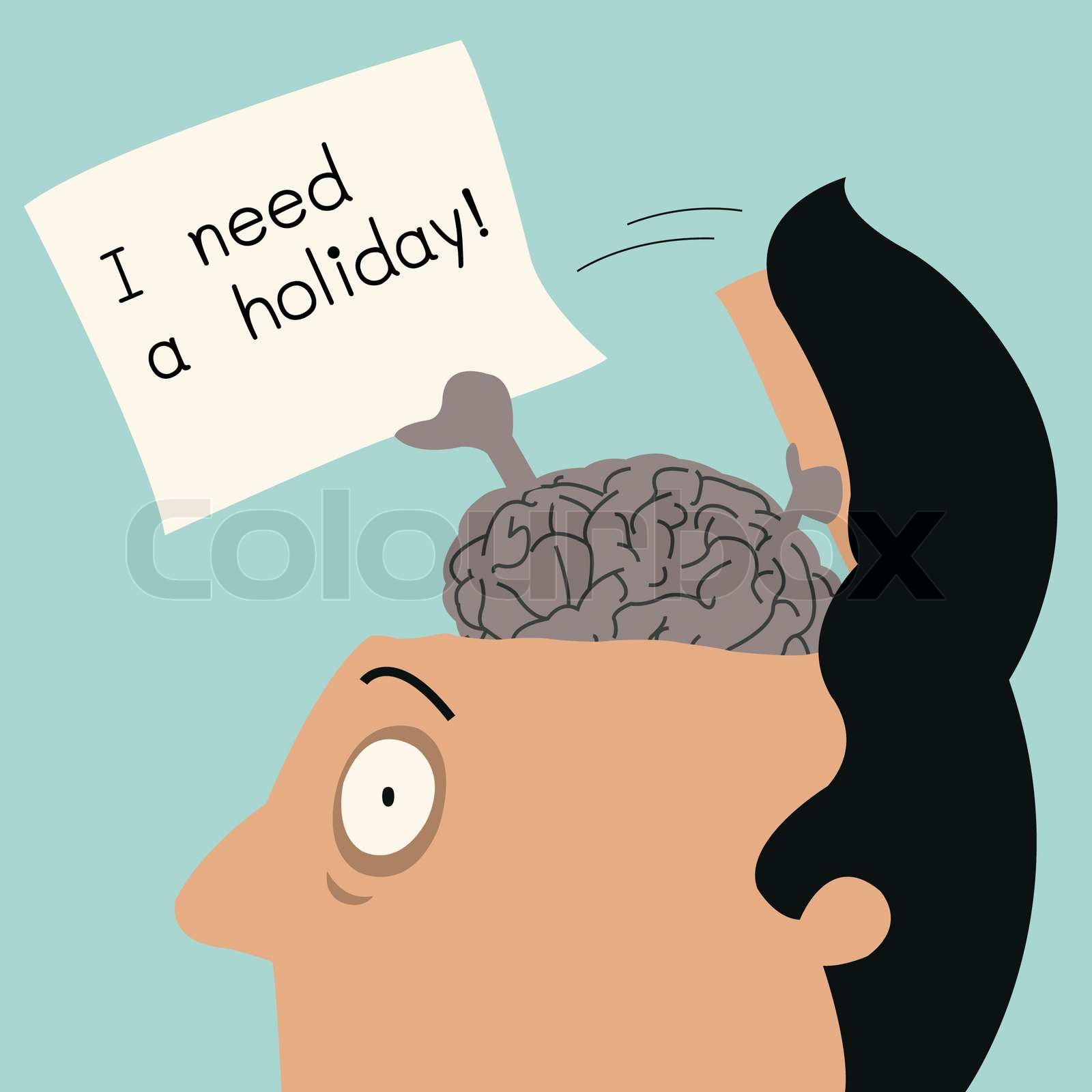 I need a holiday. | Stock vector | Colourbox