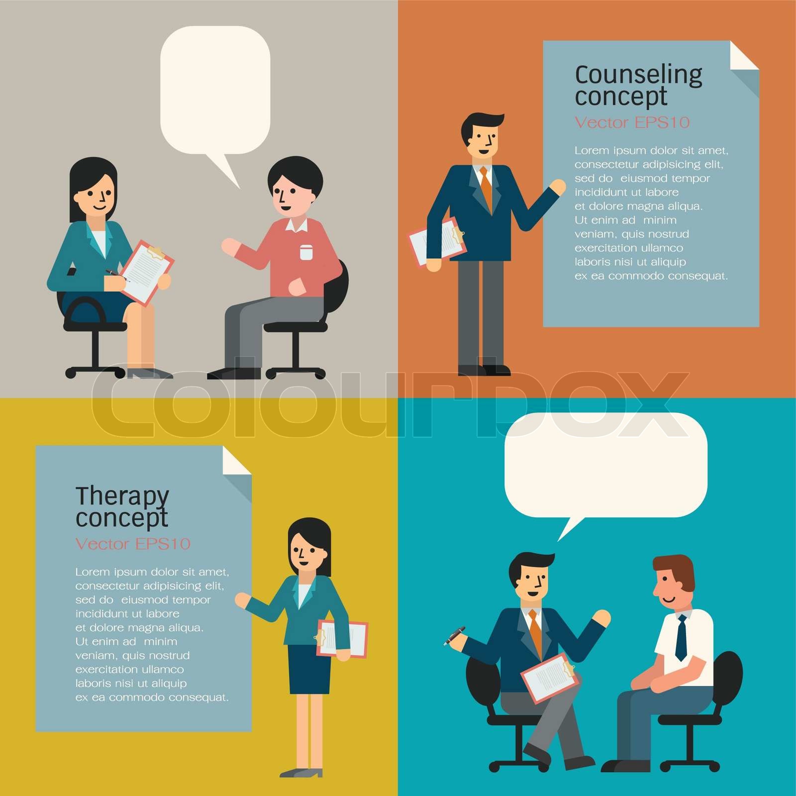 Counseling | Stock vector | Colourbox
