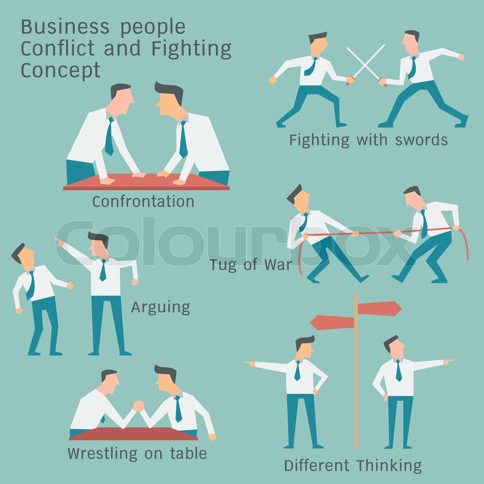 Conflict business | Stock vector | Colourbox