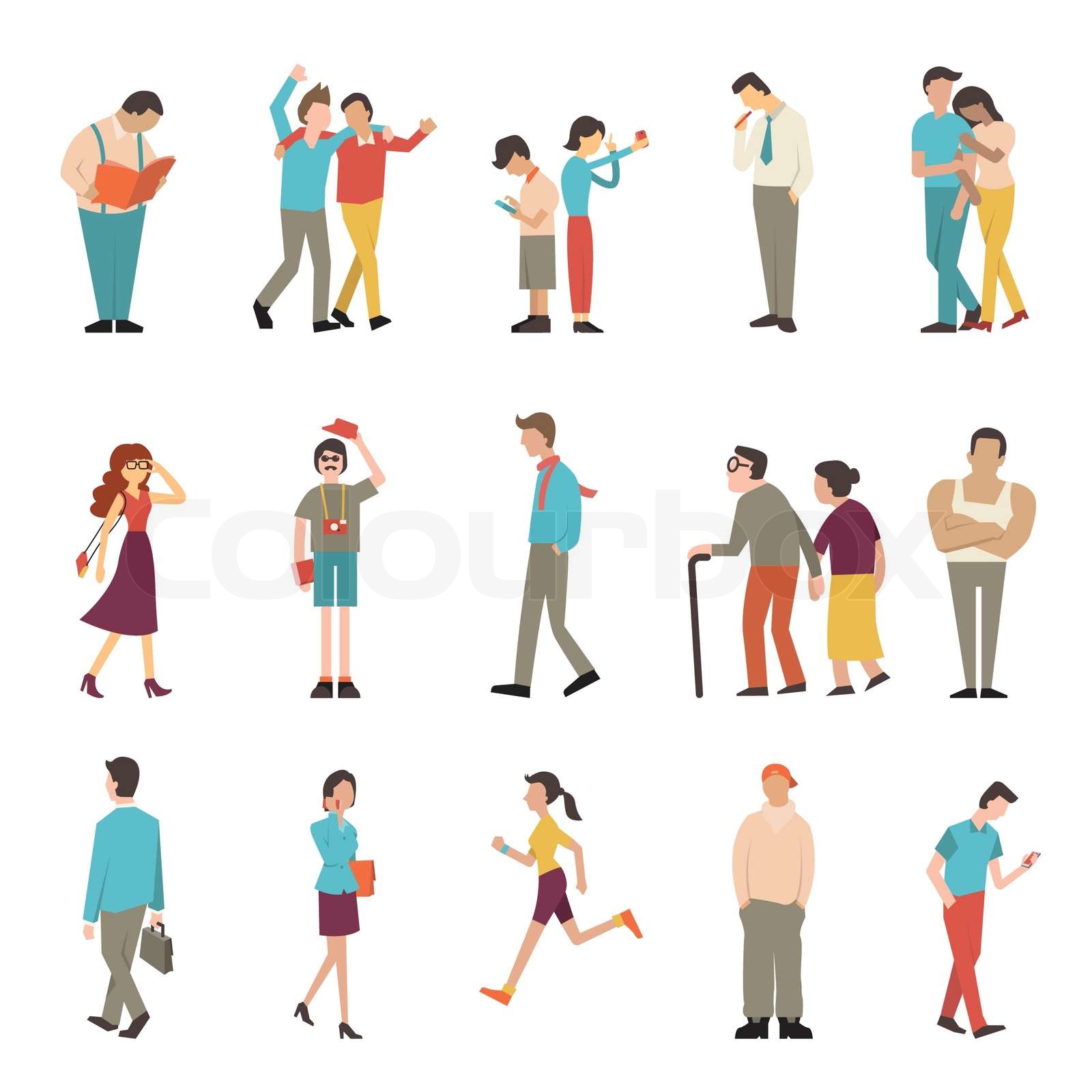 People in various lifestyles | Stock vector | Colourbox