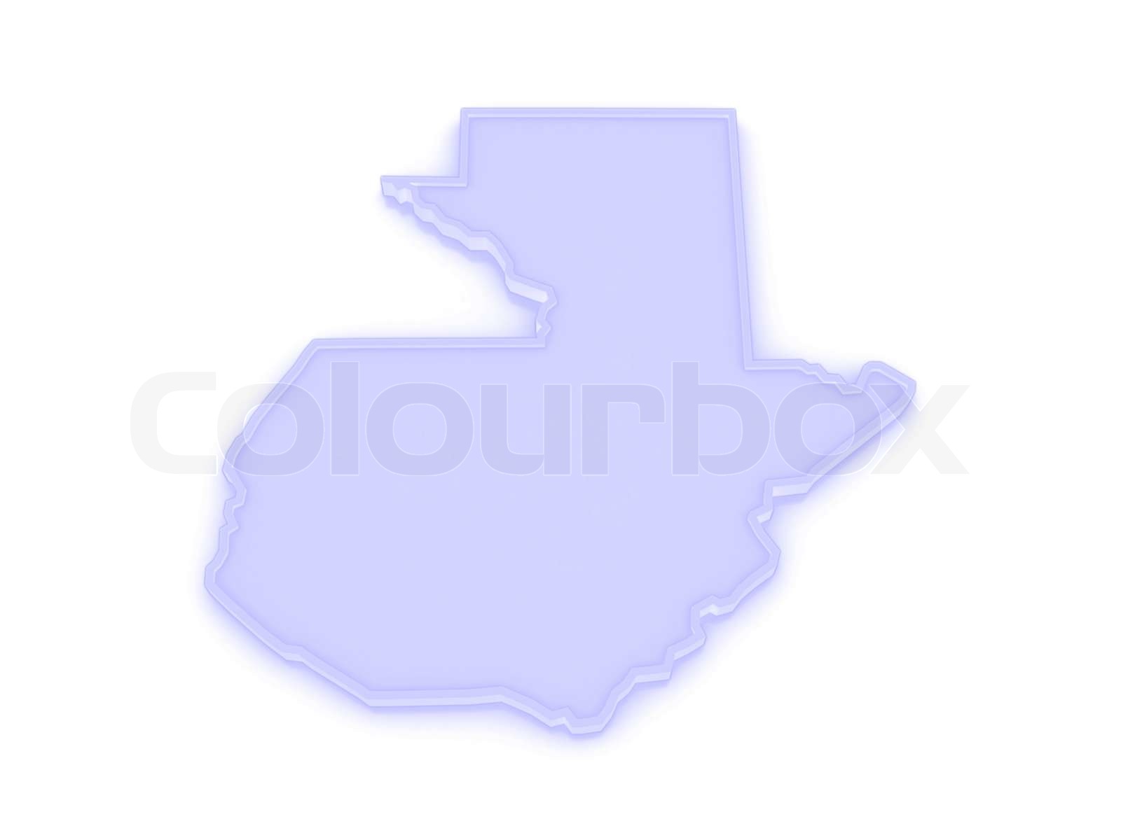 Map of Guatemala. | Stock image | Colourbox