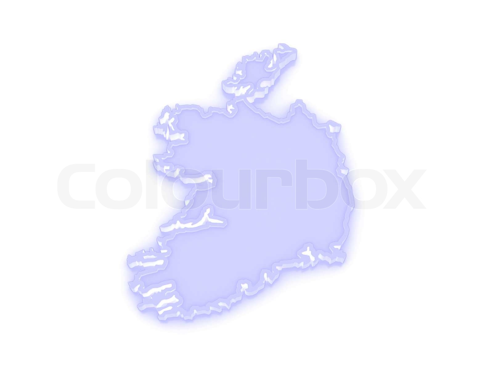Map of Ireland | Stock image | Colourbox