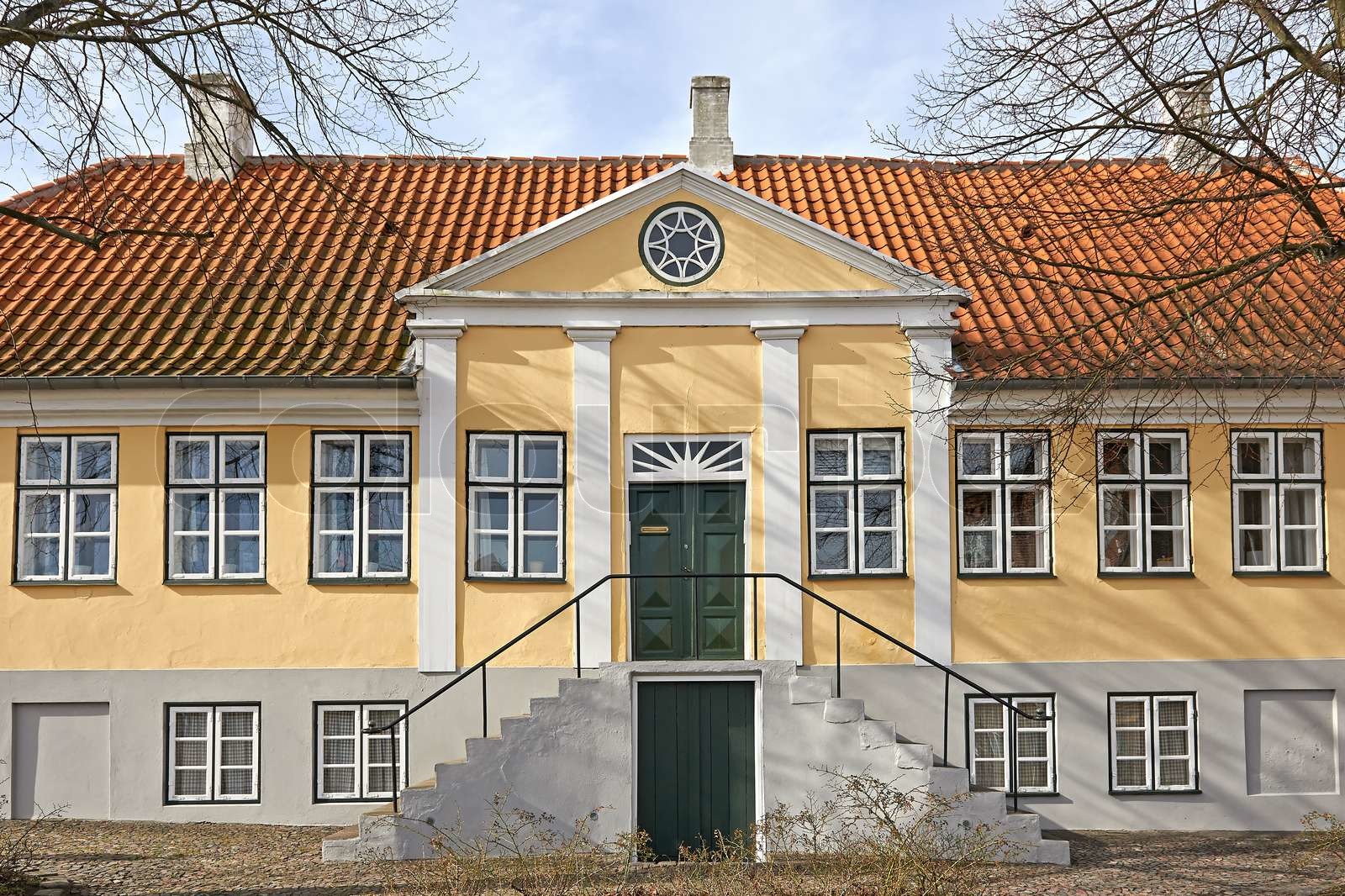 Old yellow house | Stock image | Colourbox