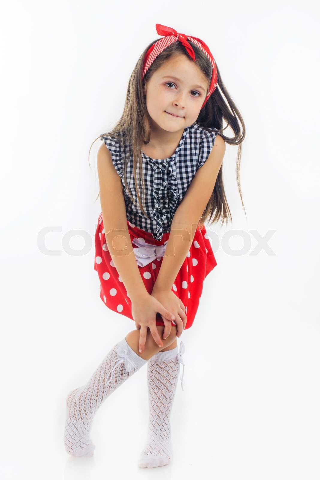cute preschool girl | Stock image | Colourbox