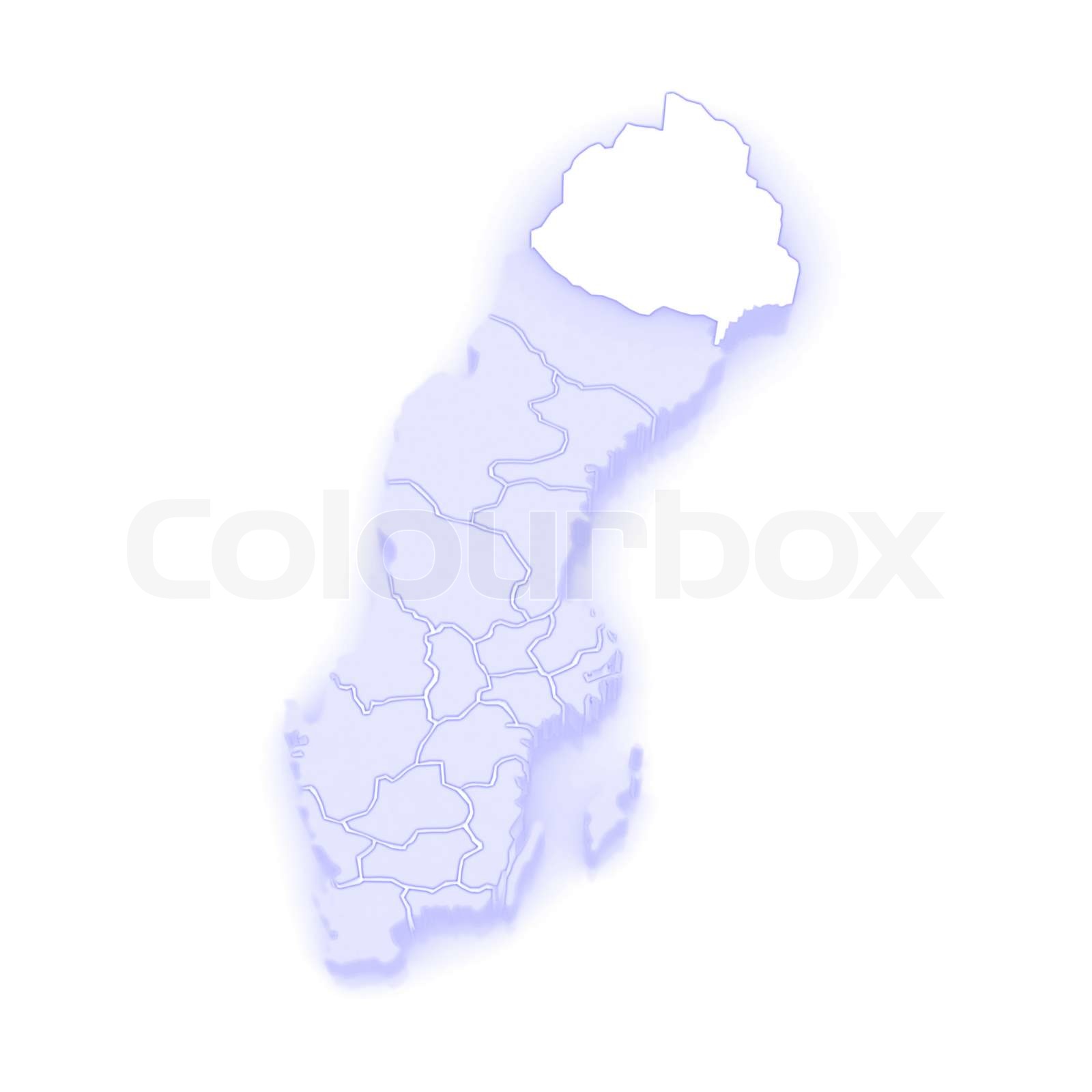 Map of Lulea. Sweden. | Stock image | Colourbox