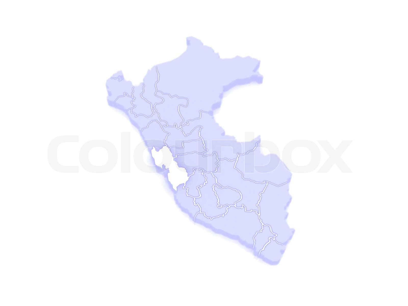 Map of Lima. Peru. | Stock image | Colourbox
