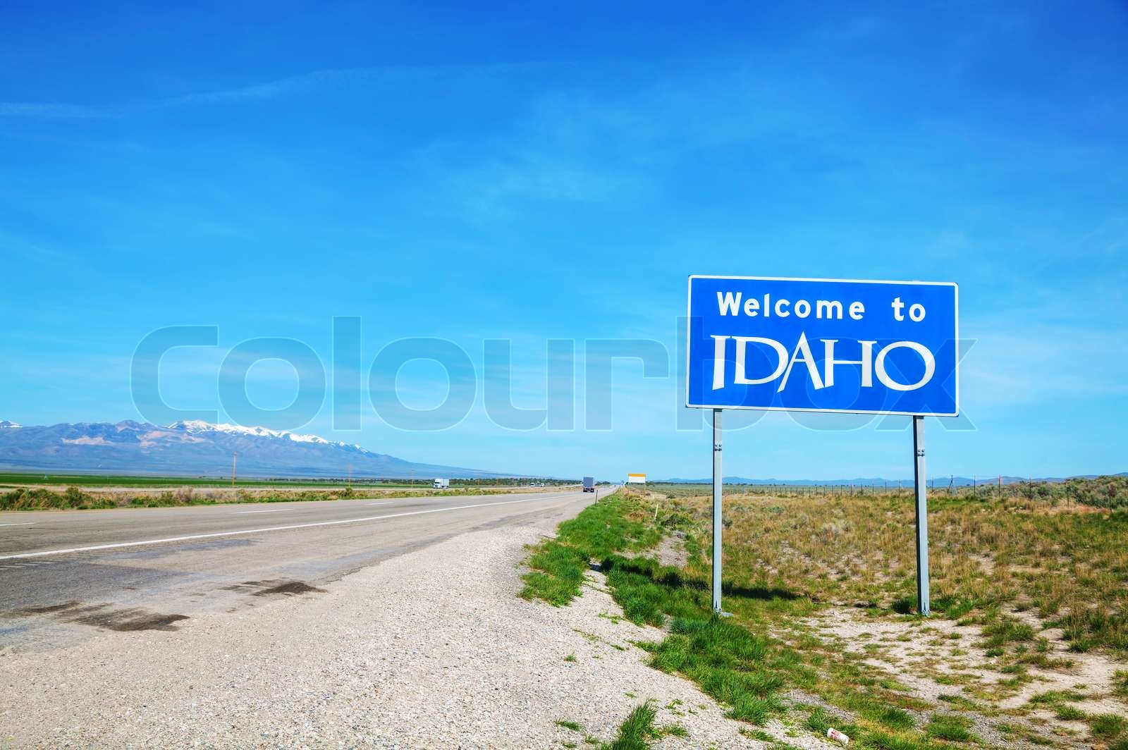 Welcome to Idaho sign | Stock image | Colourbox