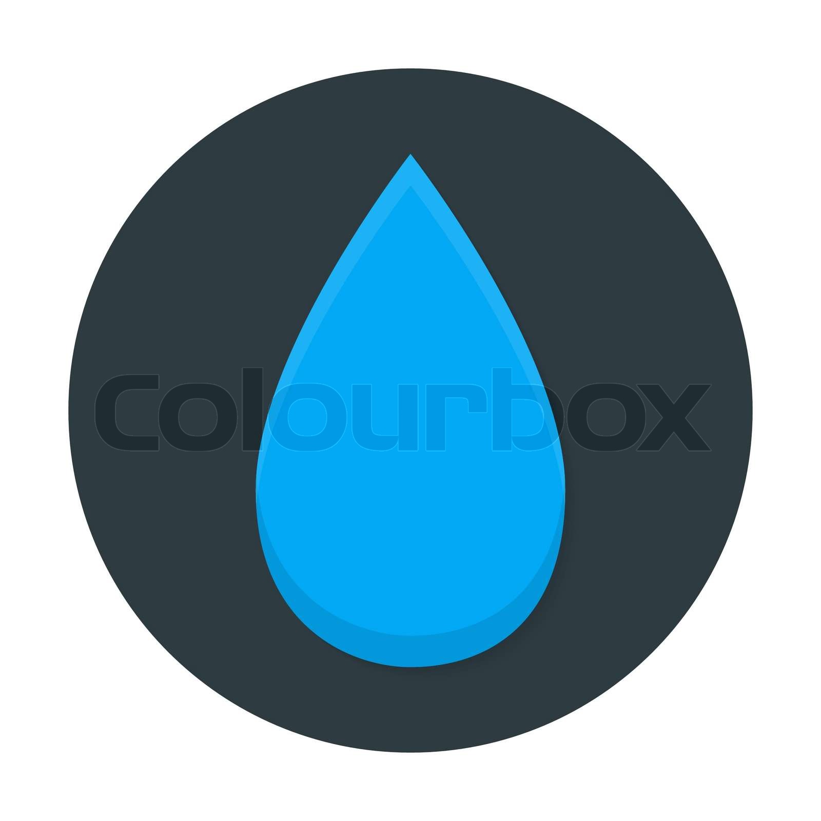 Tear flat circle icon | Stock vector | Colourbox
