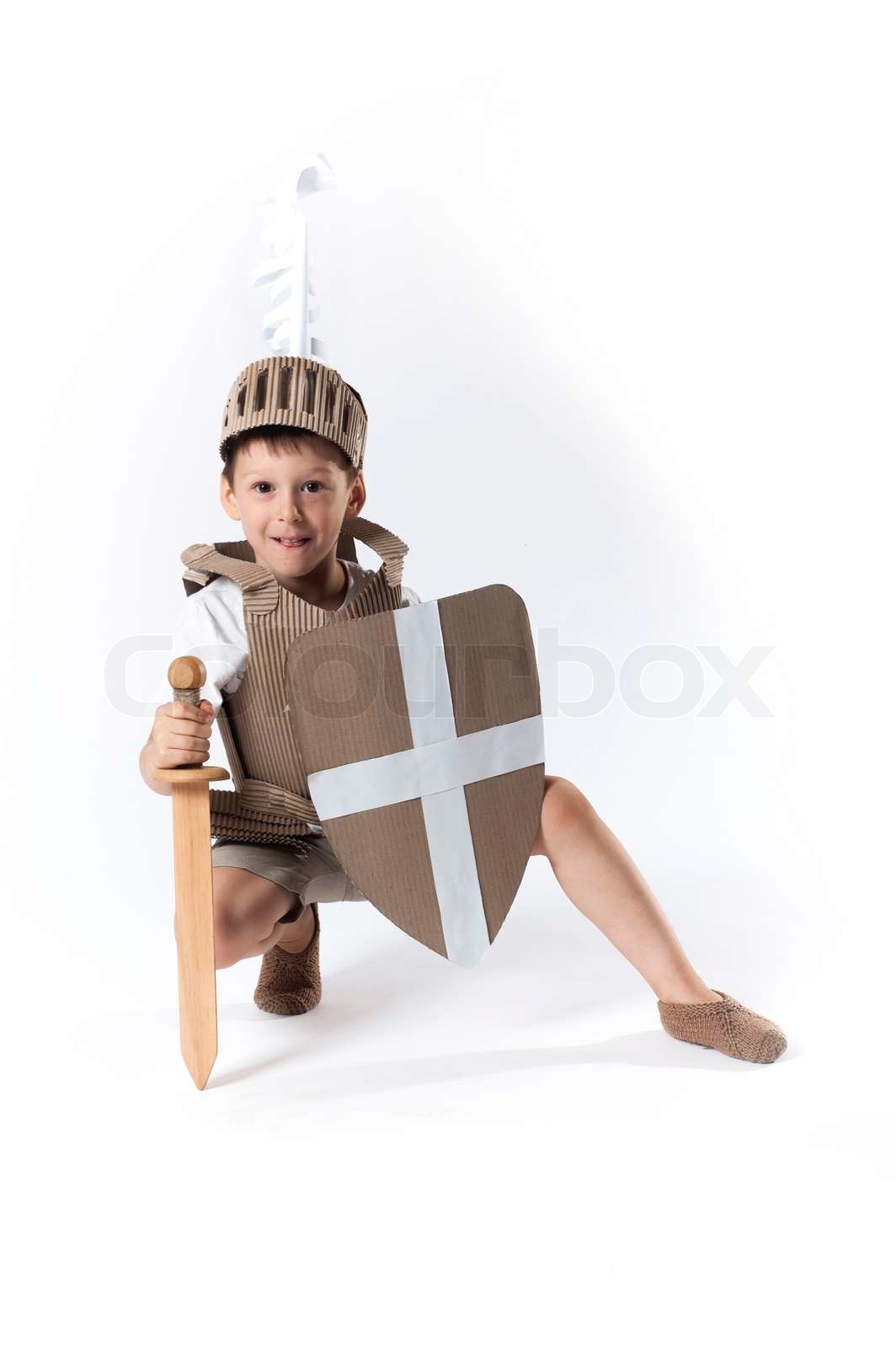 medieval knight child | Stock image | Colourbox