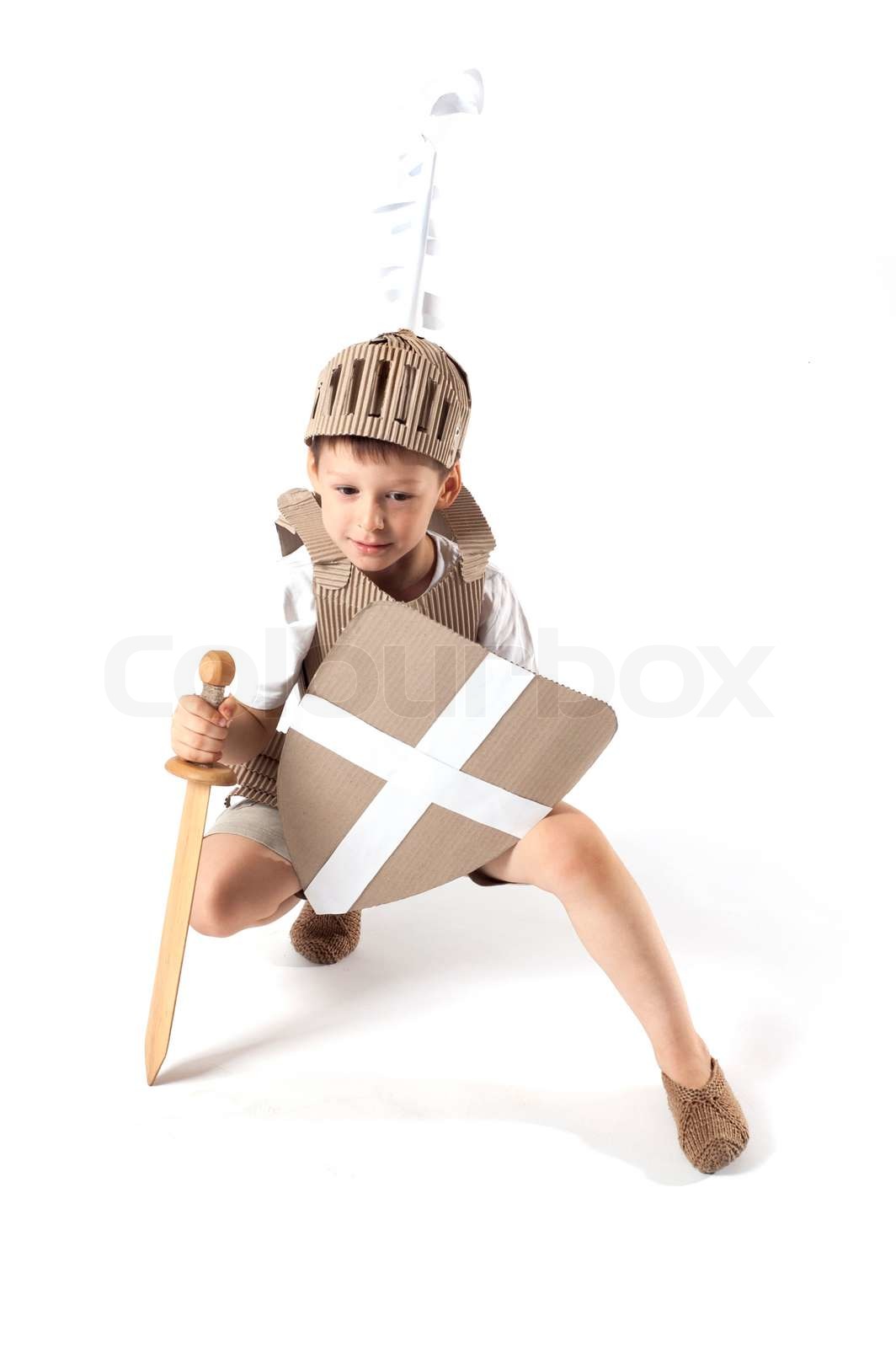 medieval knight child | Stock image | Colourbox