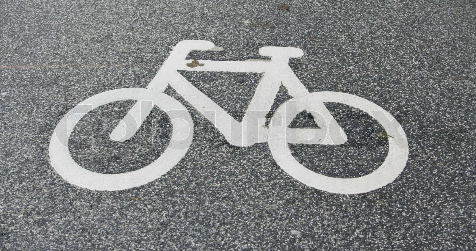 Bike sign | Stock image | Colourbox
