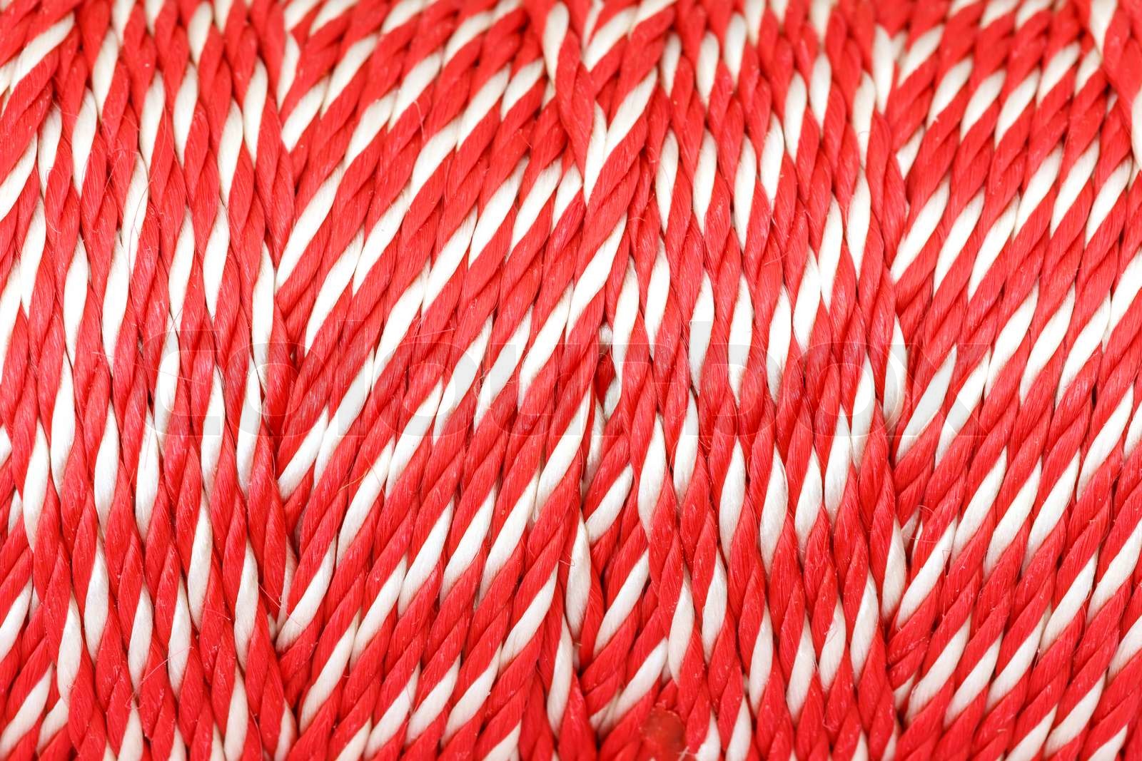 Texture of red rope | Stock image | Colourbox