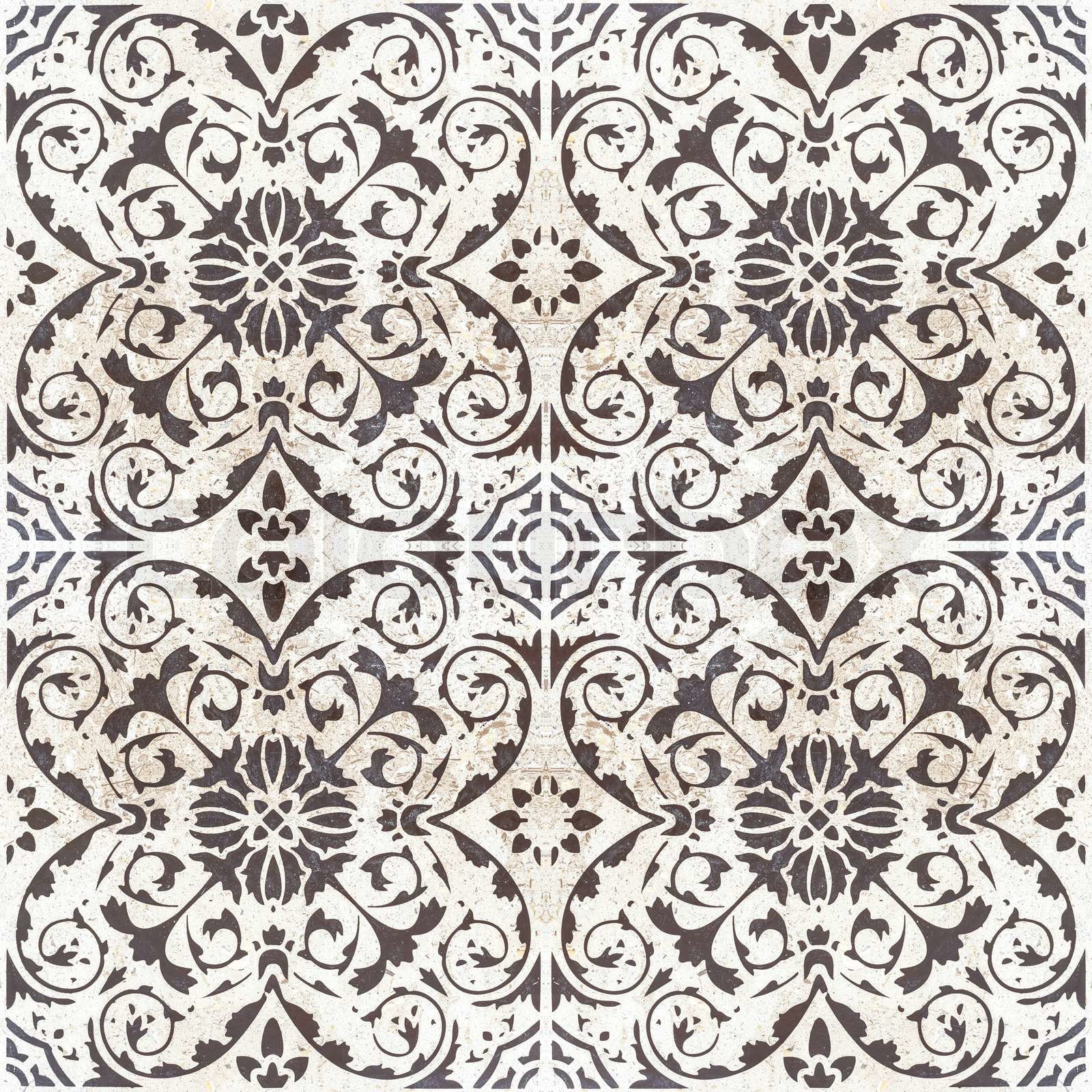 Vintage style floor tile pattern texture and background | Stock image ...