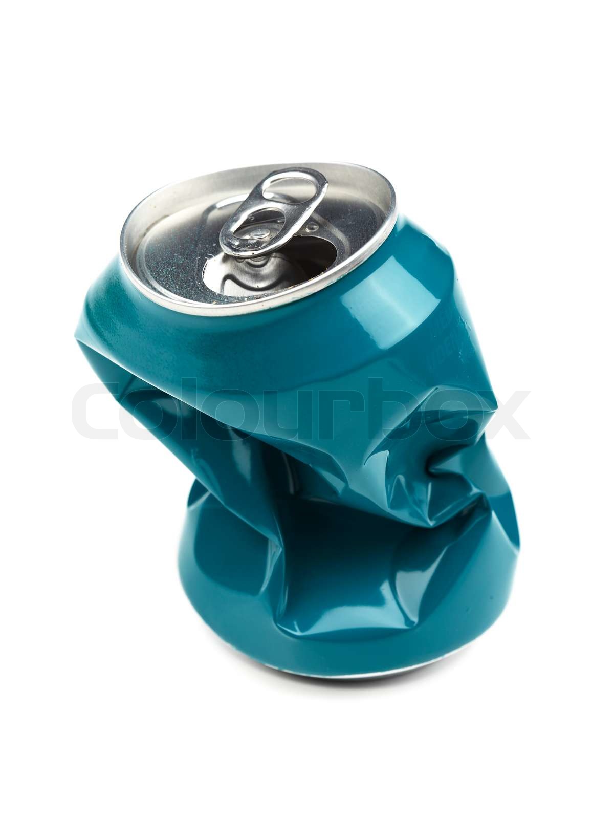 Crushed drinking can | Stock image | Colourbox