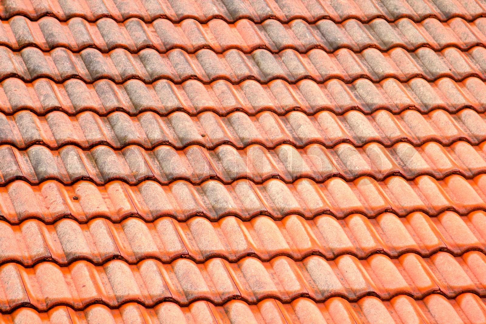 old orange roof | Stock image | Colourbox