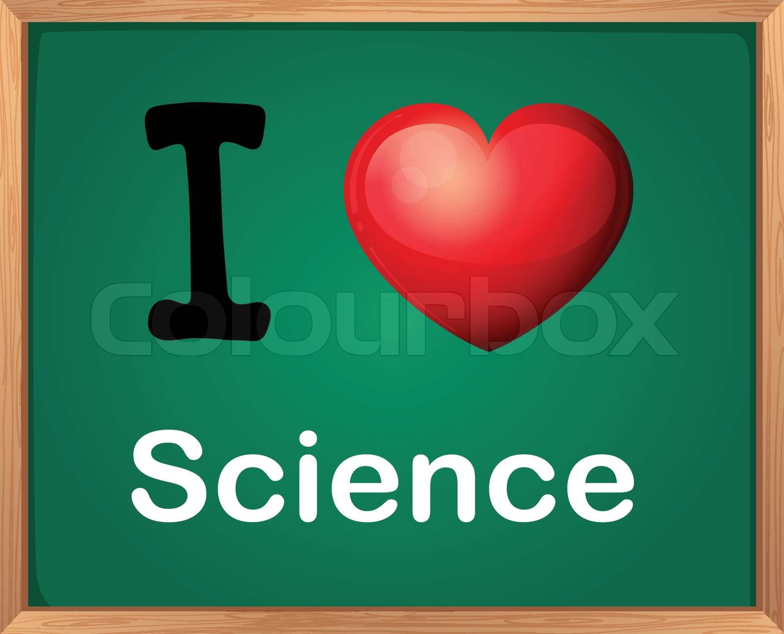 I love science | Stock vector | Colourbox