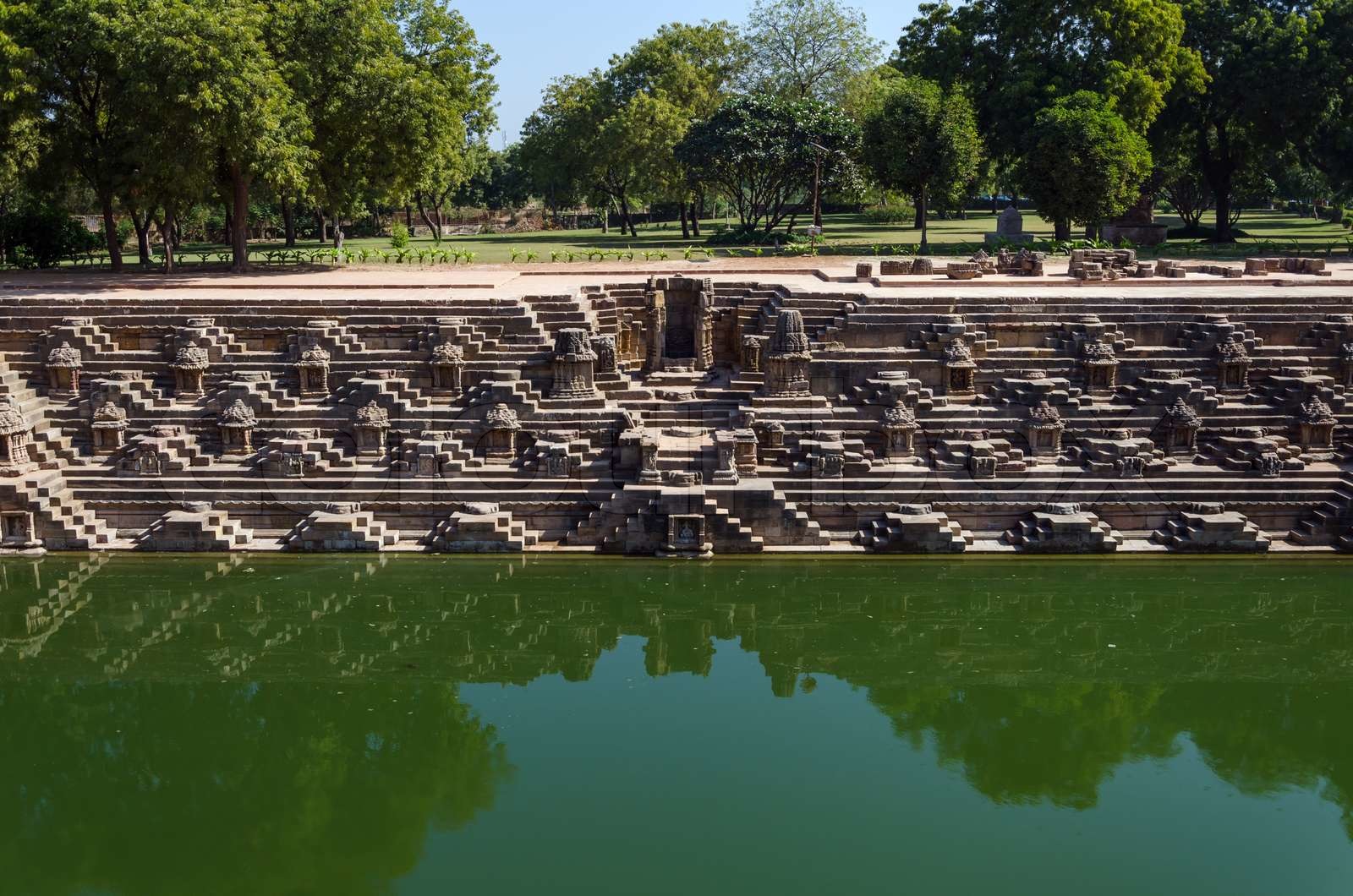 Stepwell at Sun Temple Modhera in Ahmedabad | Stock image | Colourbox