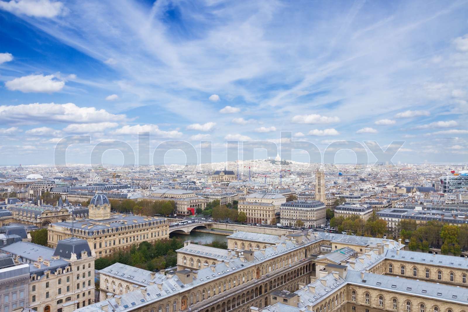 cityscape Mont Matre , Paris, France | Stock image | Colourbox