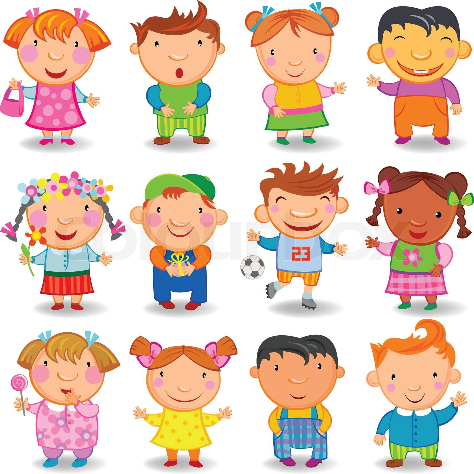 Cartoon children. | Stock vector | Colourbox