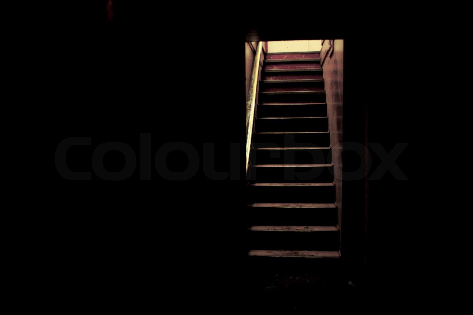 Eerie staircase | Stock image | Colourbox