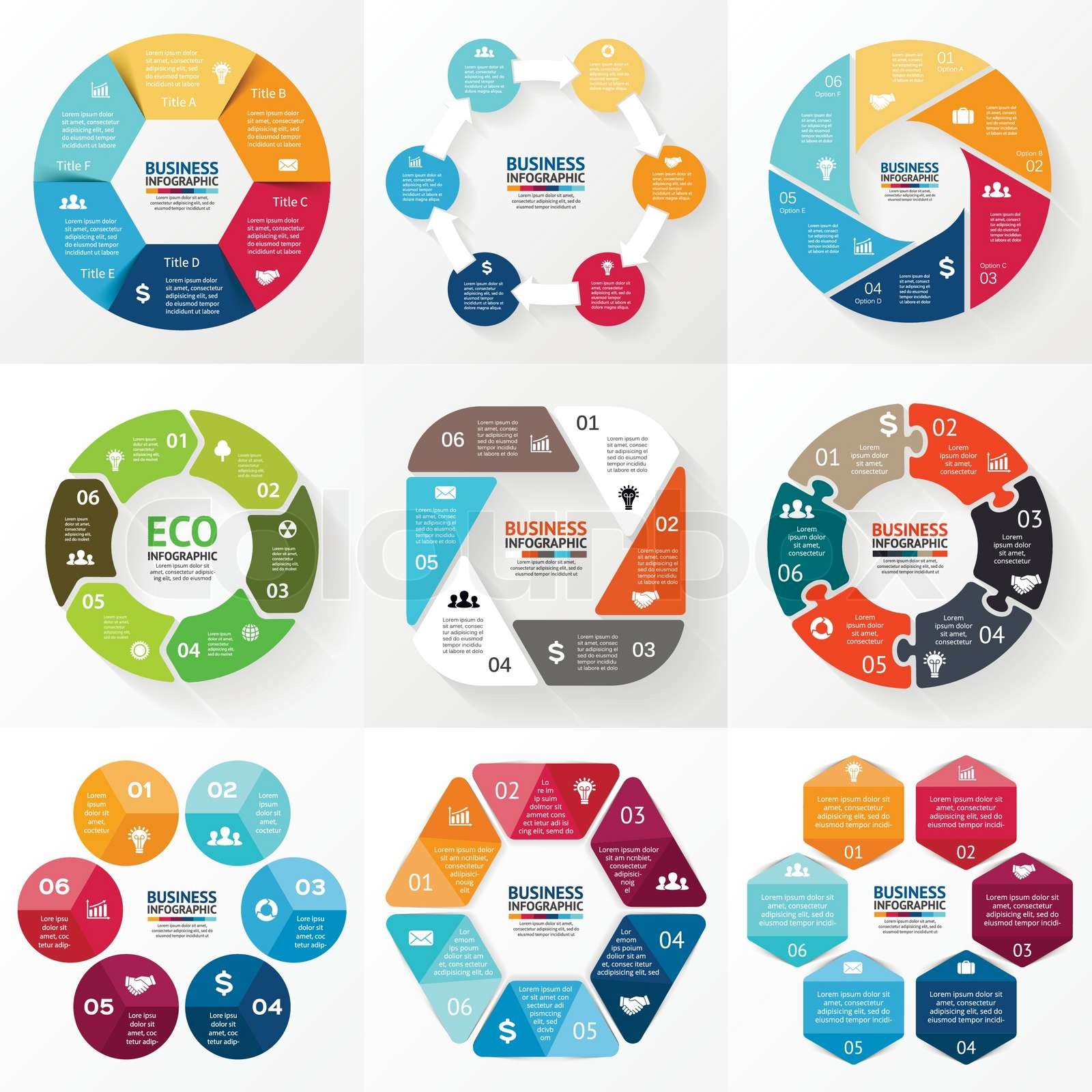 Circle infographic. Diagram, graph, presentation. | Stock vector ...